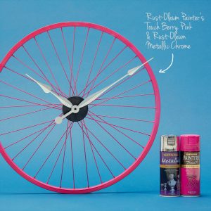 Rust-OleumPaintersTouchAndMetallic-Clock - Rustoleum Spray Paint