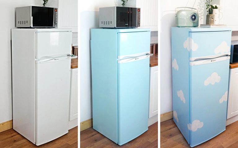 HOW TO PAINT A FRIDGE WITH RUST-OLEUM - Rustoleum Spray Paint